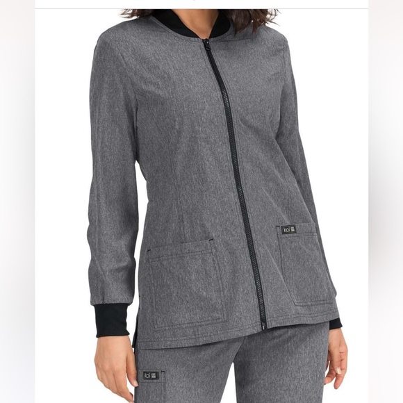 koi | Jackets & Coats | Koi Basics Andrea 4 Pocket Stretch Jacket ...